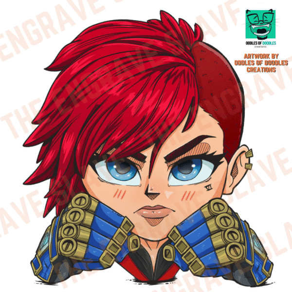 Fandom Pillow - Arcane - Vi - The Engrave Slave
